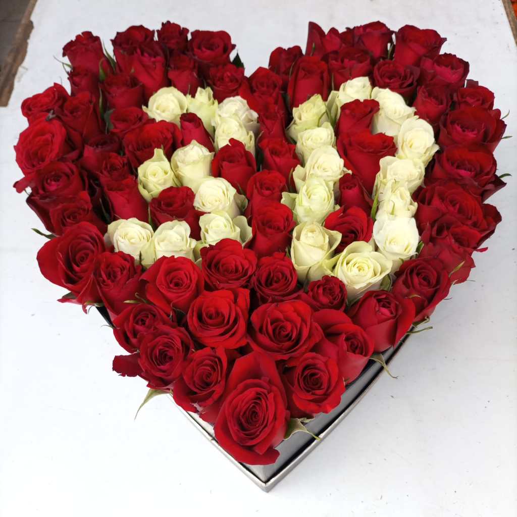 Numbered Heart Box - Valentine Flowers Nairobi